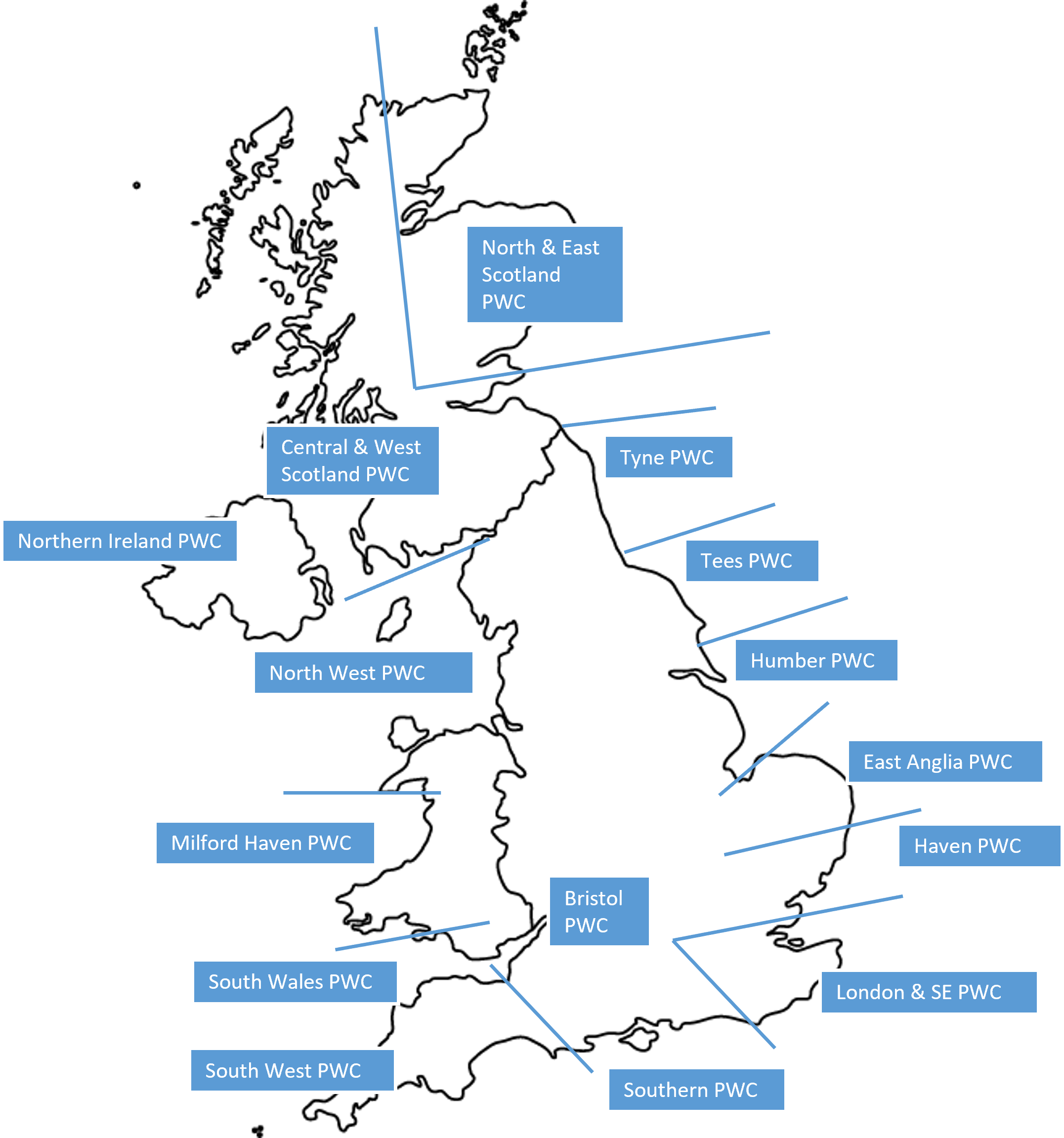 UK Port Welfare Committee Regional Map – NSWB